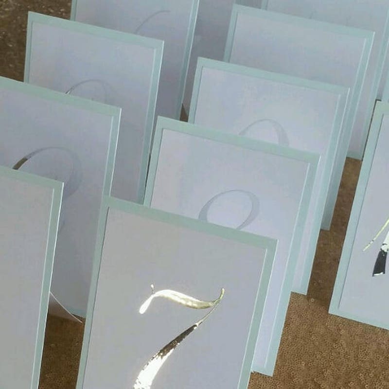 Table Number Tent - Etsy
