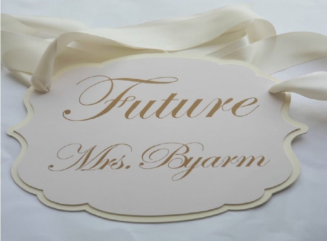 Future Mrs Sign,wedding Shower Sign, Mrs to Be Sign, Bridal Shower ...