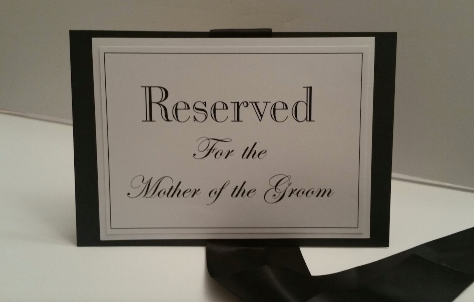 Reserved Ceremony Sign 5x7 With Satin Ribbon Set of 4 | Etsy