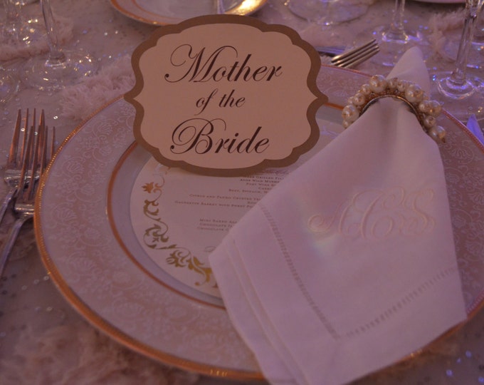 Set 6 Personalized Reserved Table Signs | Etsy