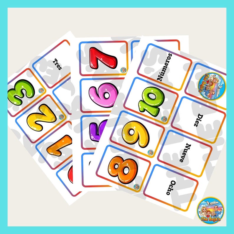Spanish Numbers 0–10 Flashcards for Kids & Beginners | Printable ...