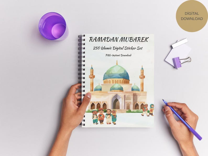 Ramadan Planner Stickers | 250 Islamic PNG Stickers (digital Download ...