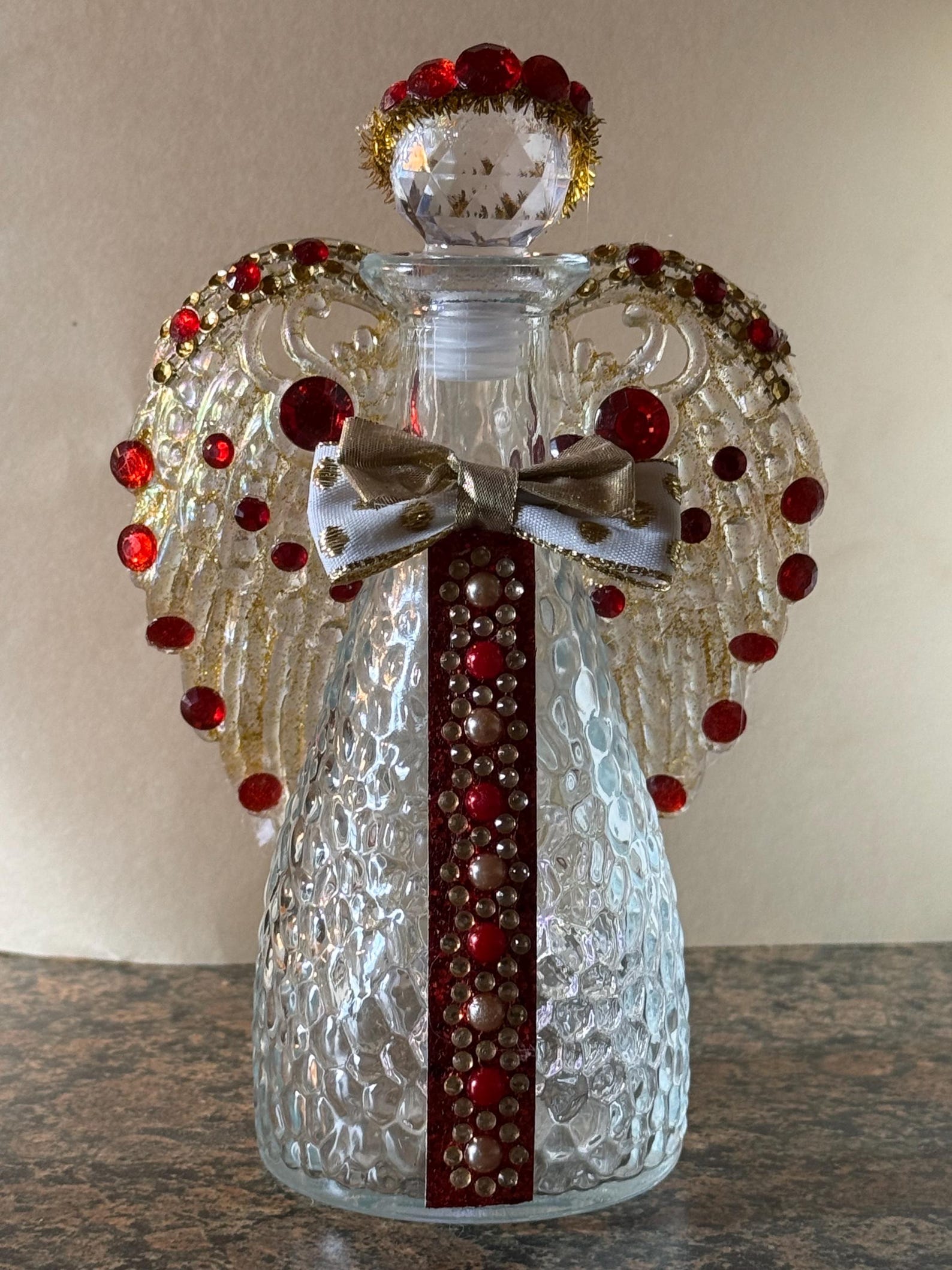 Handmade Glass Bottle Angel - Etsy