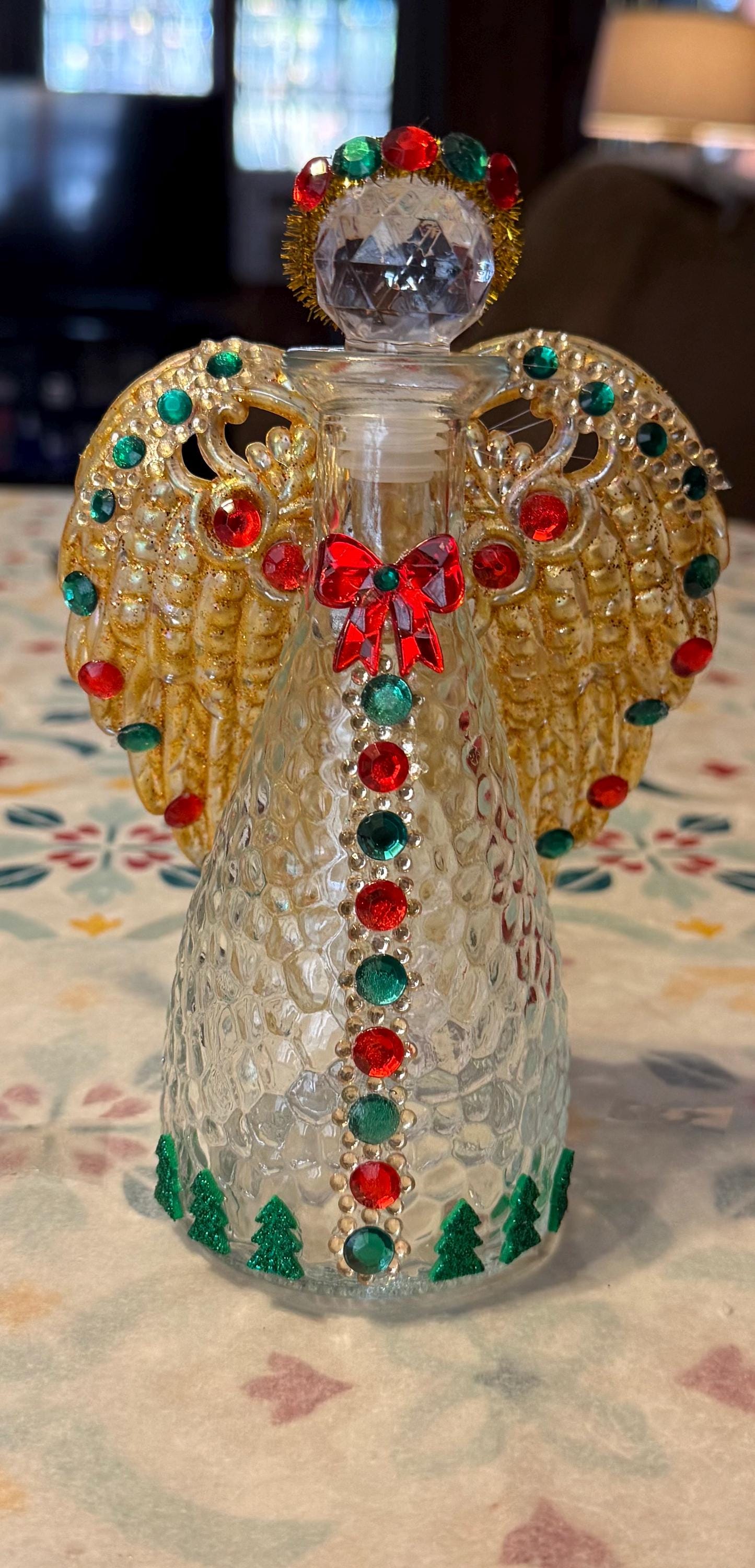 Handmade Glass Bottle Angel - Etsy