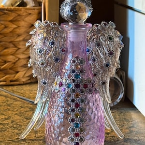 Handmade Glass Bottle Angel - Etsy