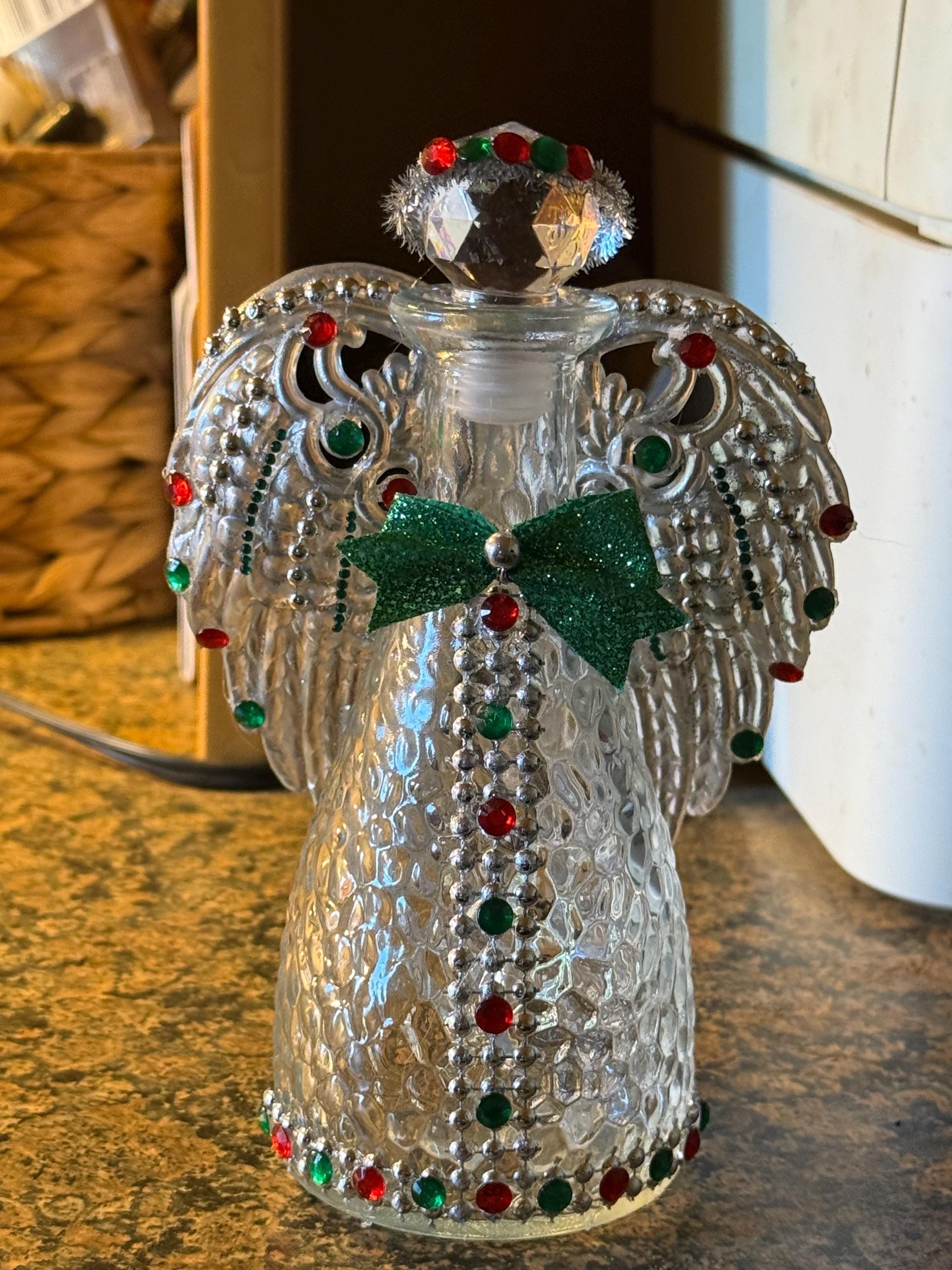 Handmade Glass Bottle Angel - Etsy