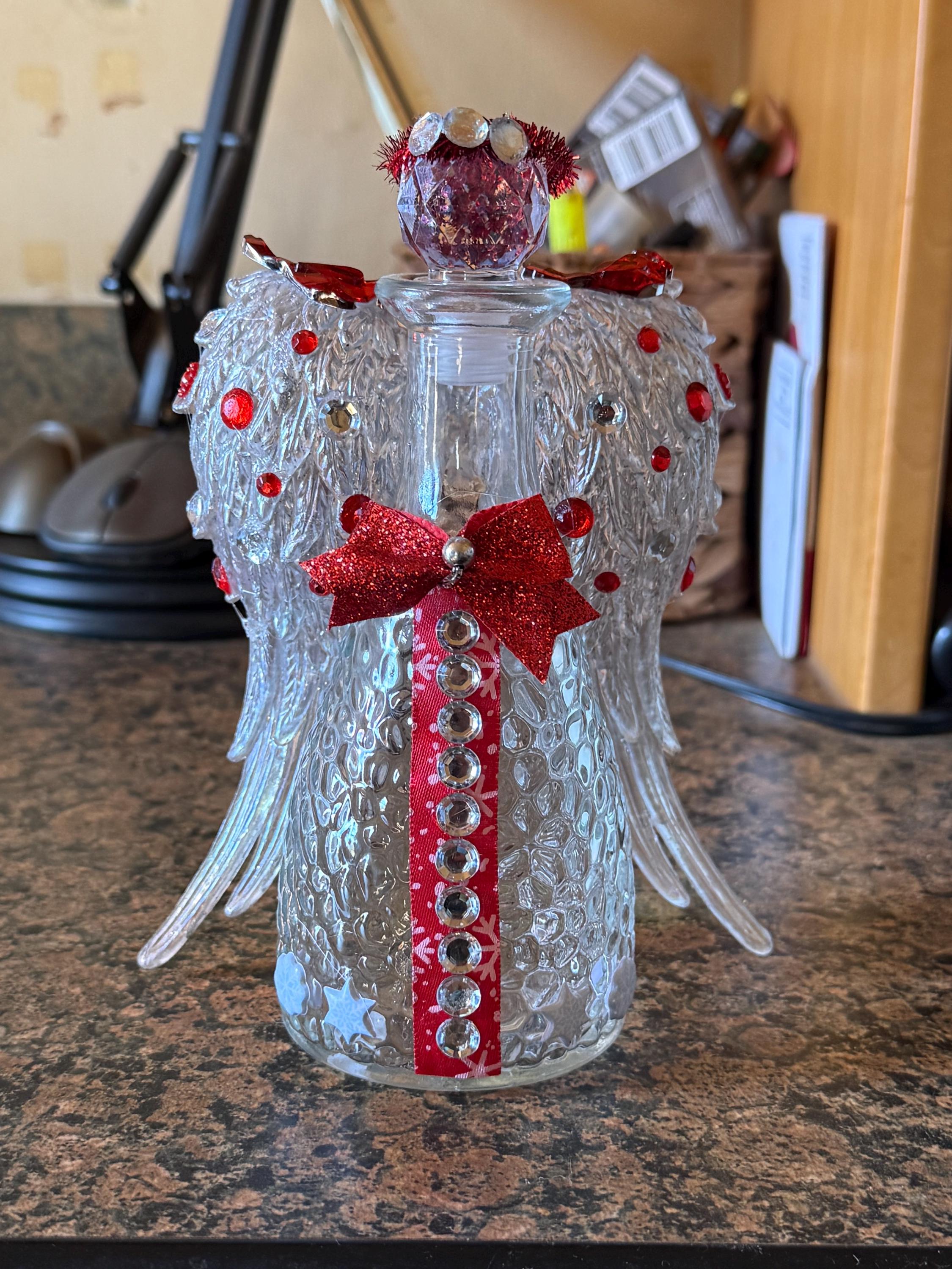 Handmade Glass Bottle Angel - Etsy