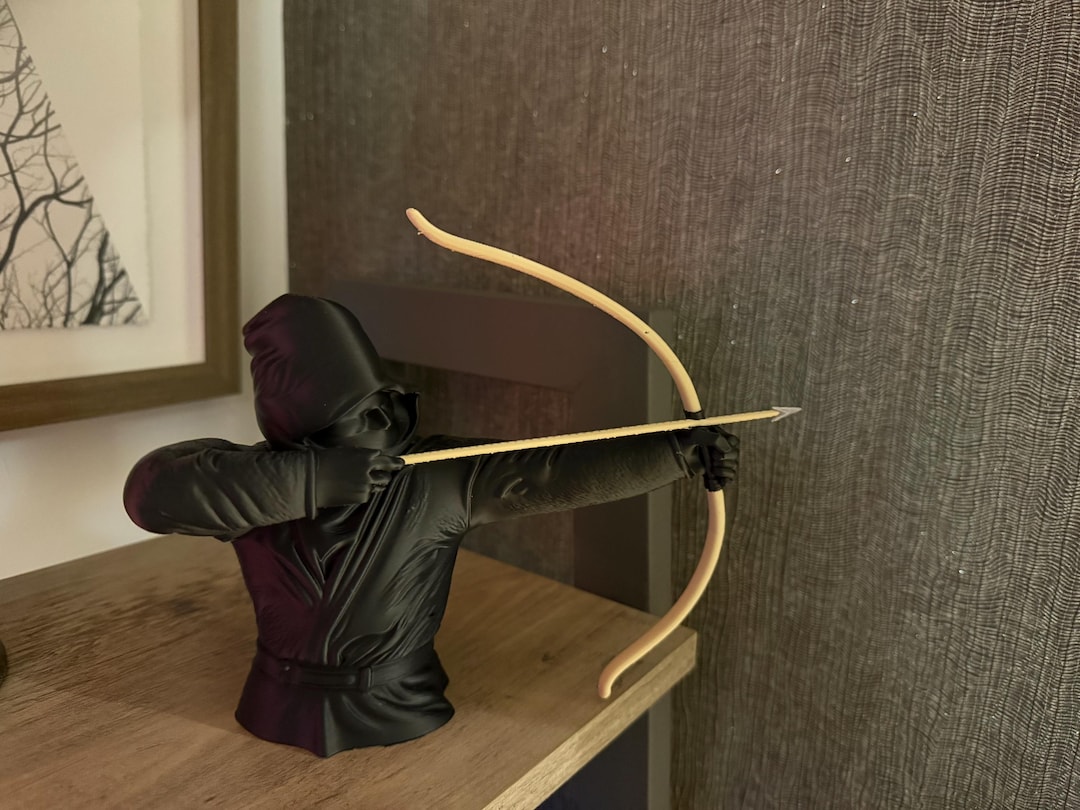 Fantasy Archer Bust Statue | 3D Printed Archer Figure | Archery ...