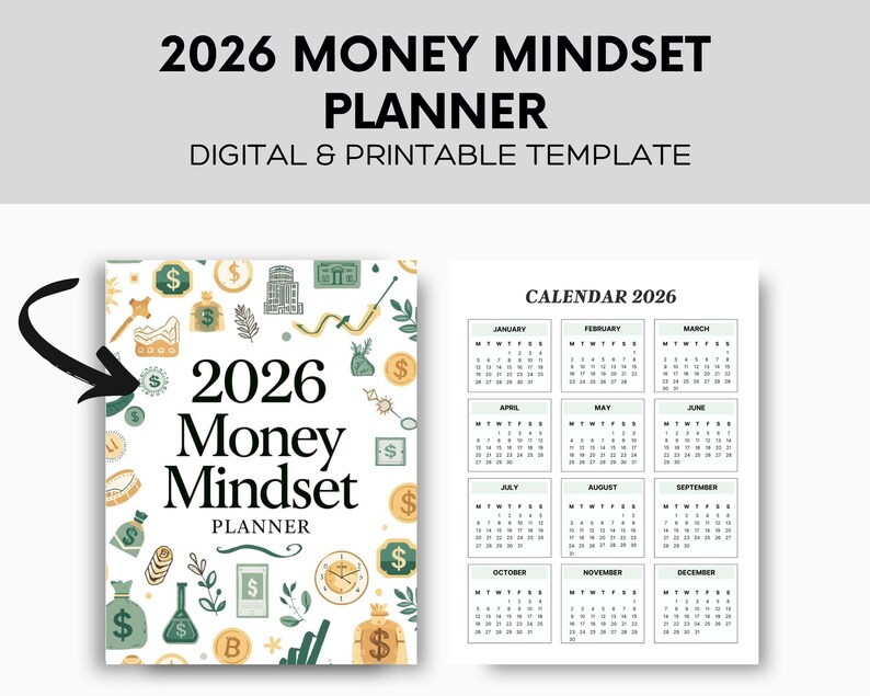 Money Mindset Planner Printable | Financial Mindset Journal PDF ...