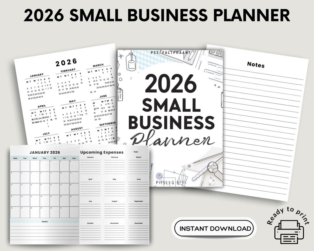Small Business Planner Printable | Business Planner PDF | Entrepreneur ...