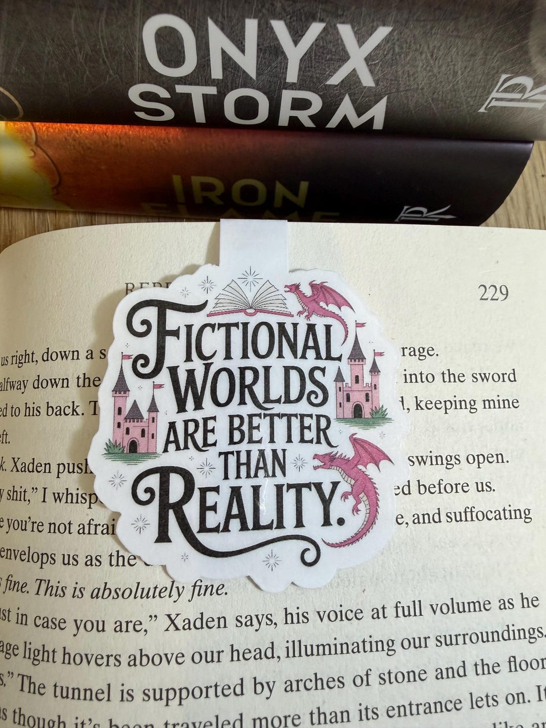 Fictional Worlds Are Better Than Reality Magnetic Bookmark - Etsy