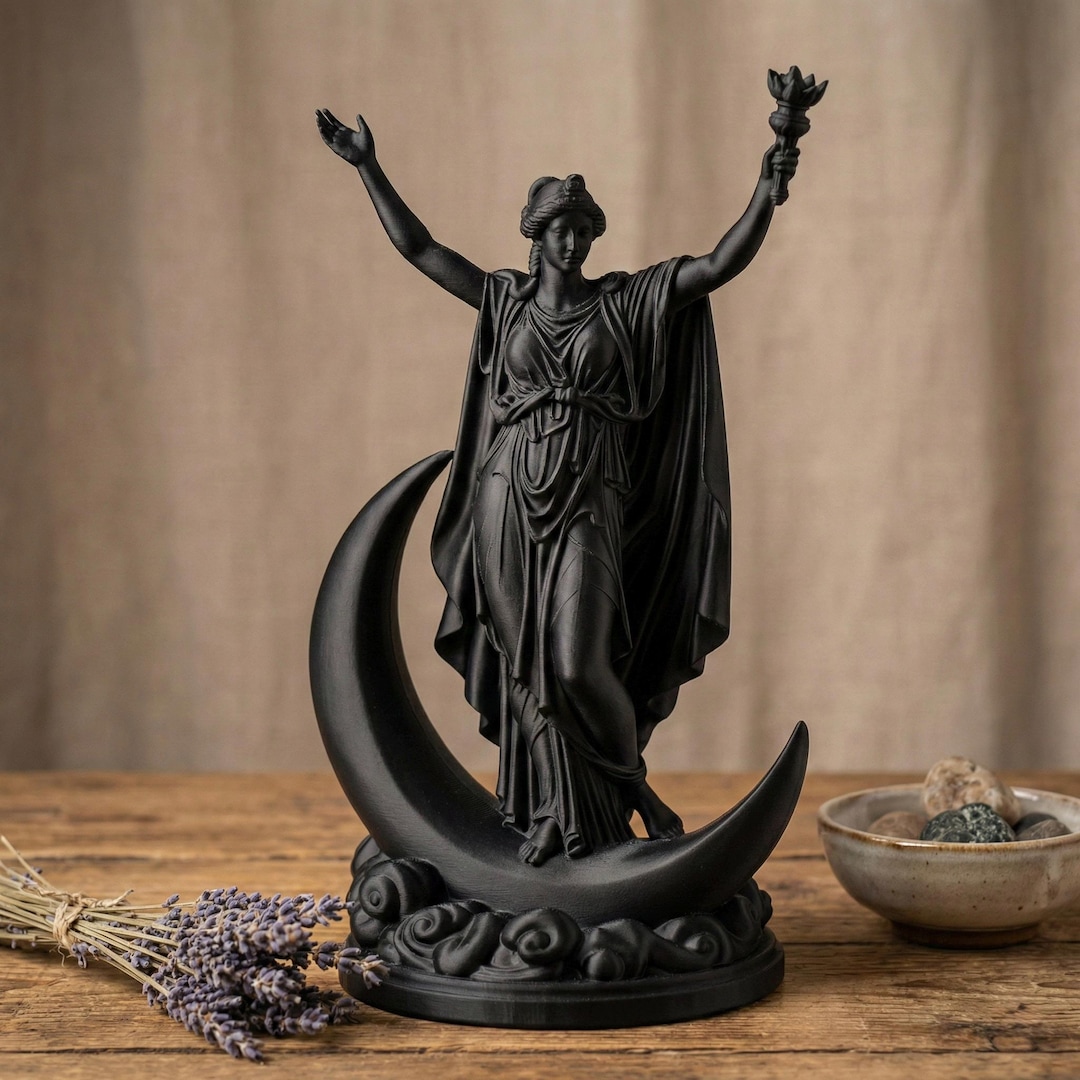 Nyx Statue Altar Figure | Greek Goddess of the Night | Witchy Home ...
