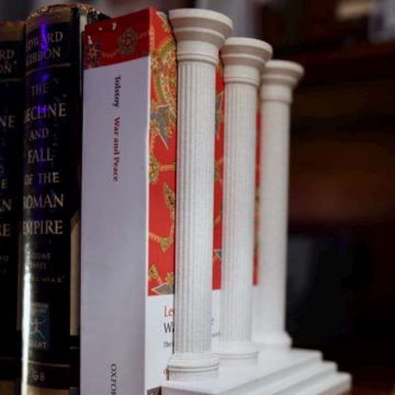 Roman Column Bookend | Greek Ruins Bookshelf Decor | Dark Academia ...
