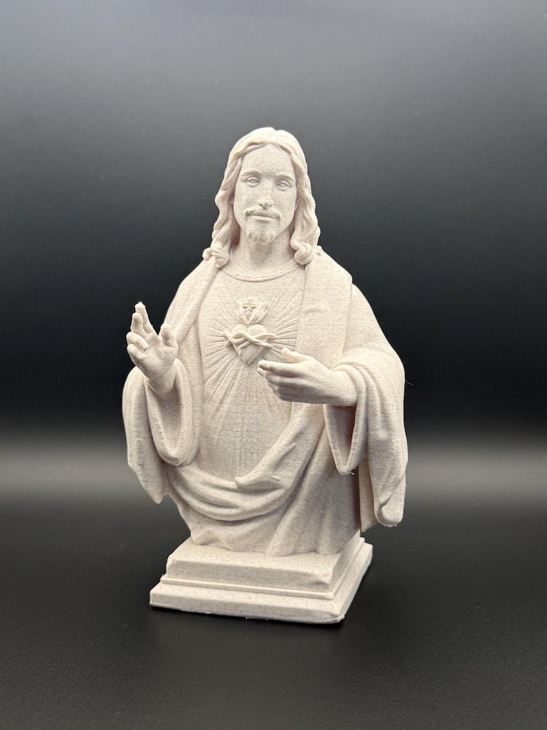 Sacred Heart of Jesus Bust Statue | Classic Catholic Devotional ...