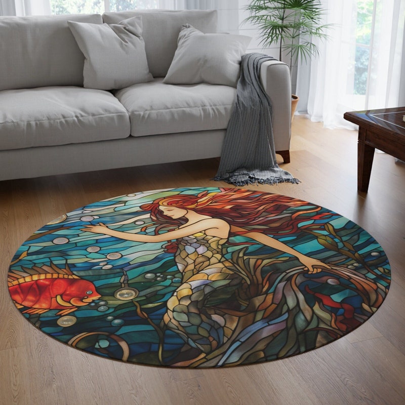 Mermaid Area Rug - Etsy