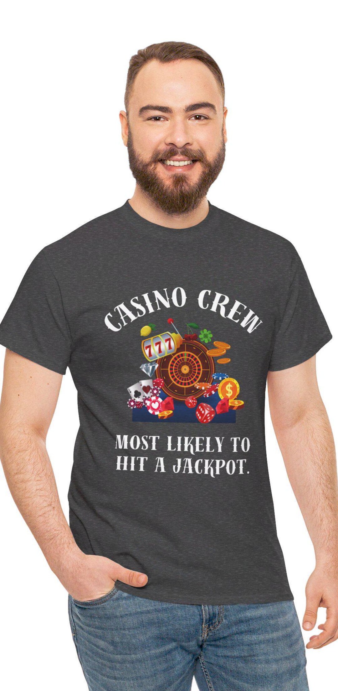 Funny Matching Casino T Shirts, Casino Crew Most Likely to Hit A ...