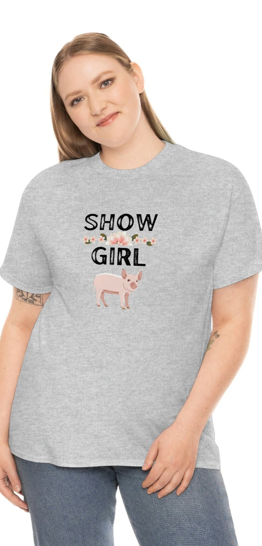 Cute Pig T Shirt, Pig Show Girl T-shirt, Trendy Pig Lover Tee. Showing ...