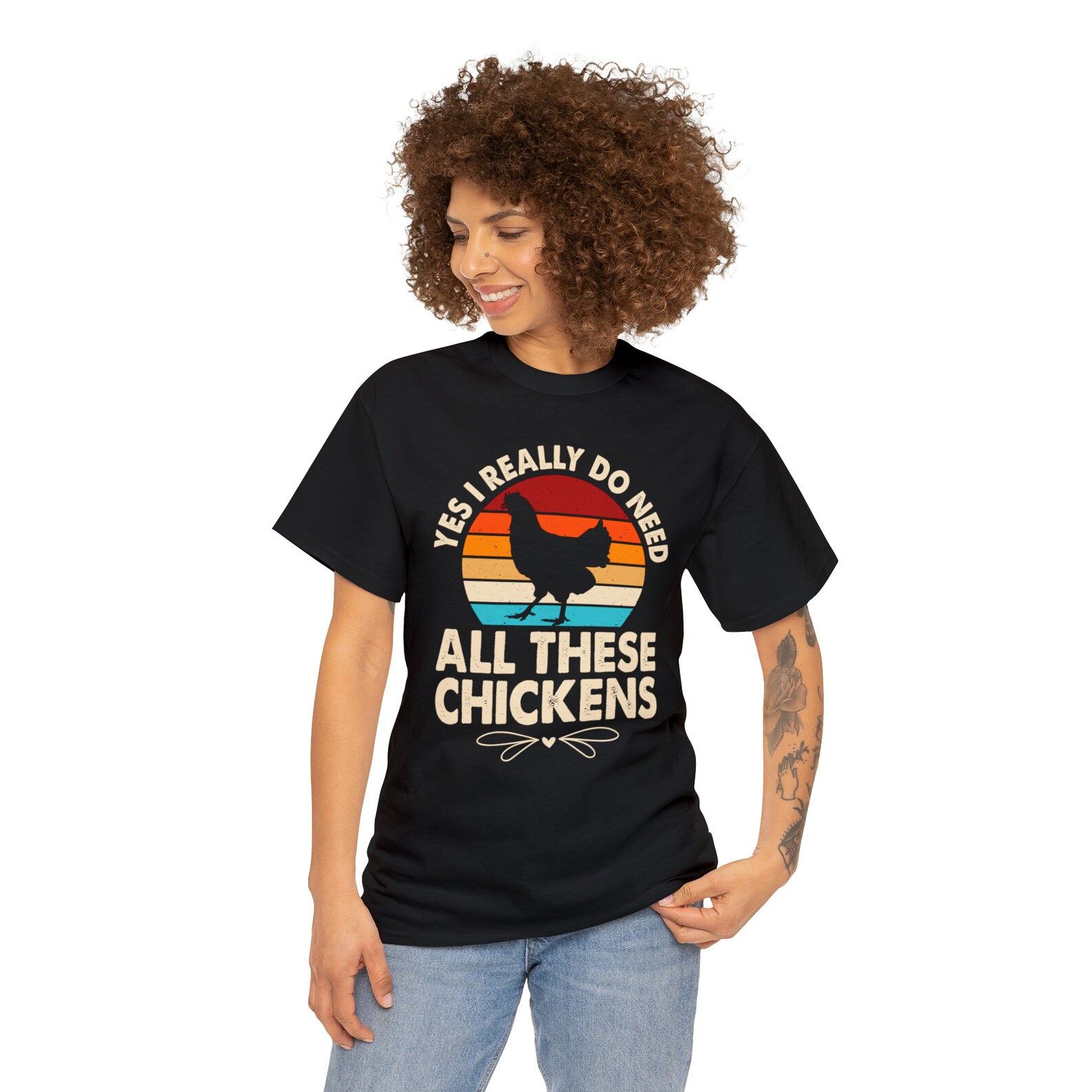 Funny Sarcastic Chicken T Shirt, Yes I Really Do Need All These ...