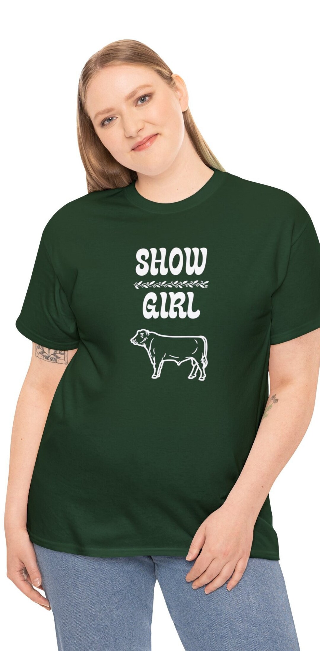 Cute Cow Steer T Shirt, Beef Cattle Show Girl T-shirt, Adorable Cow ...