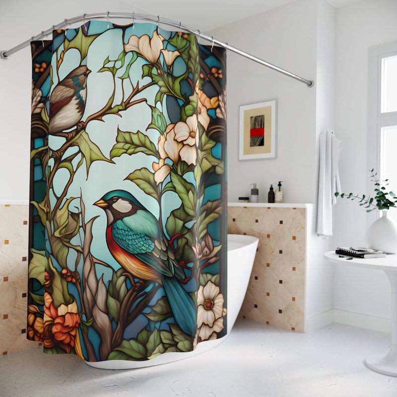 Bird Shower Curtain - Etsy