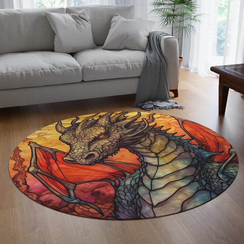 Dragon Area Rug - Etsy