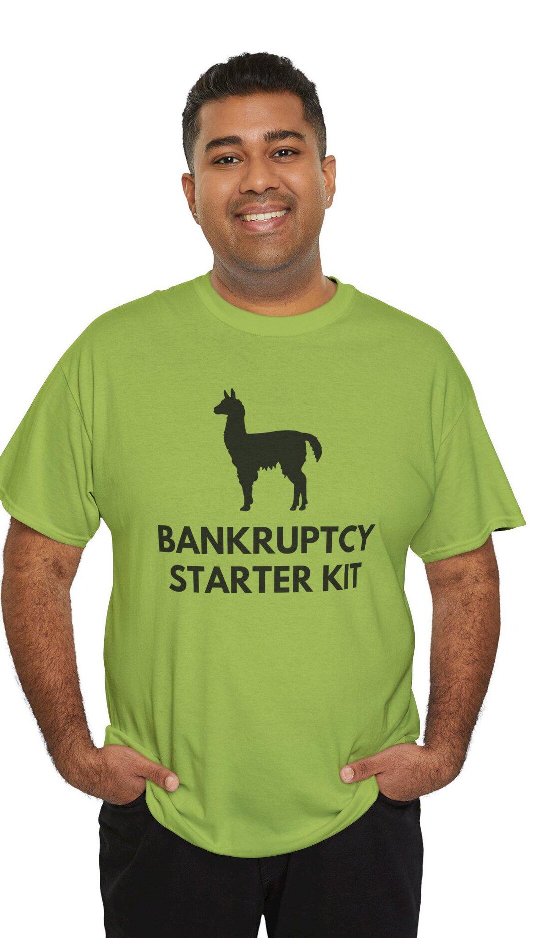 Funny Sarcastic Llama T Shirt, Bankruptcy Starter Kit T-shirt ...