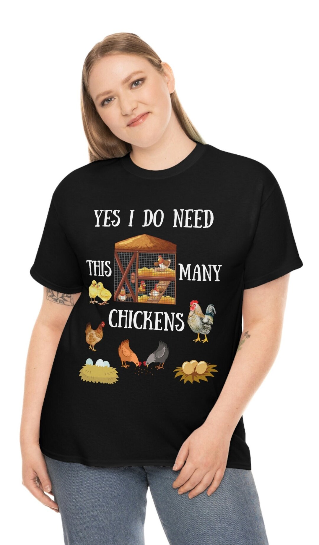Funny Chicken T Shirt, Yes I Do Need This Many Chickens T Shirt ...