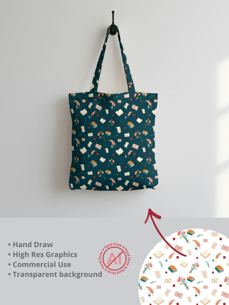 Romantic Vintage Love Letters Seamless Pattern - Etsy