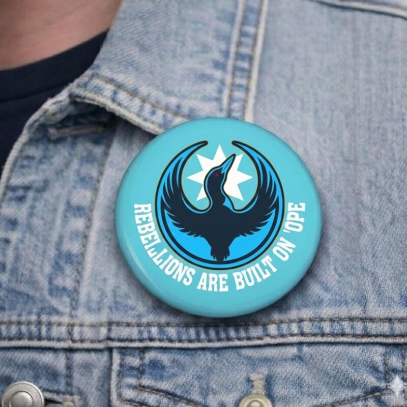 Loon Resistance Button - Etsy