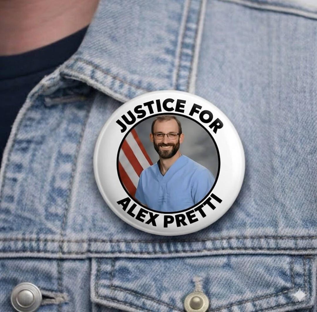 Justice for Alex Pin, Be Pretti Good Pin, Protect Immigrants Activism ...