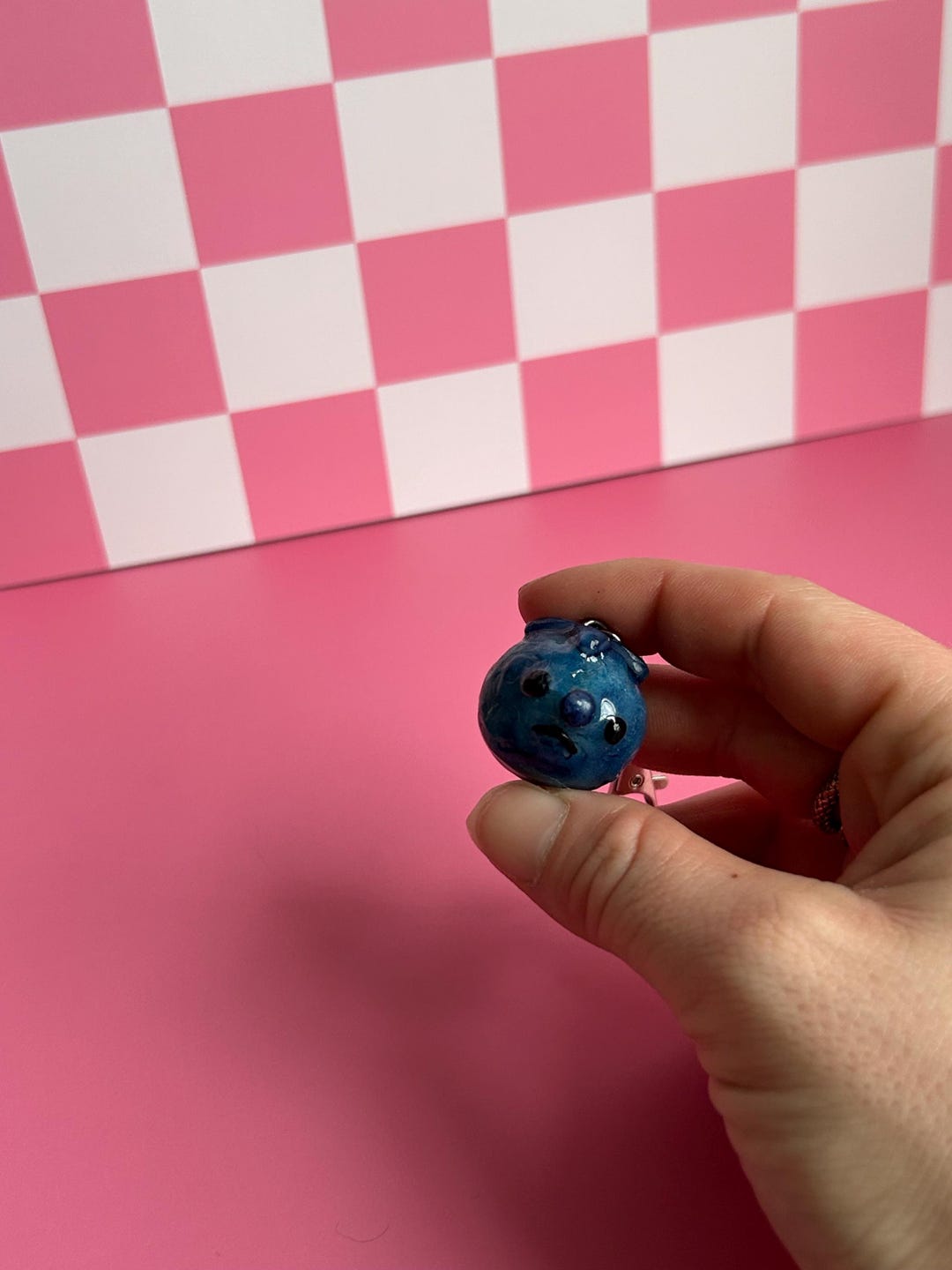 Sad Blueberry Keychain - Etsy