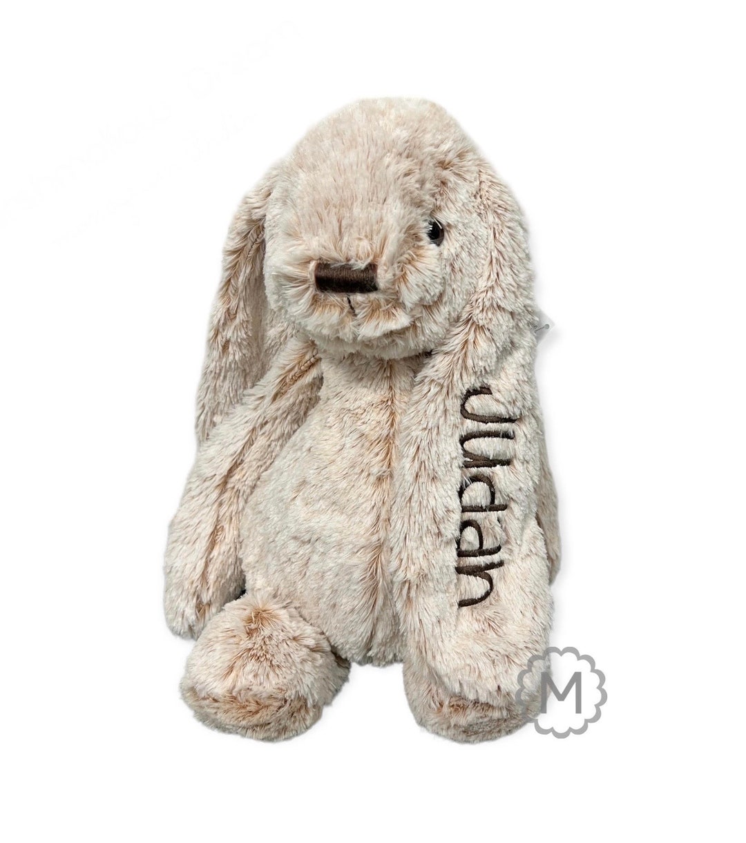 Personalized Large Beige Floppy Long Ear Bunny Stuffed Animal - Etsy