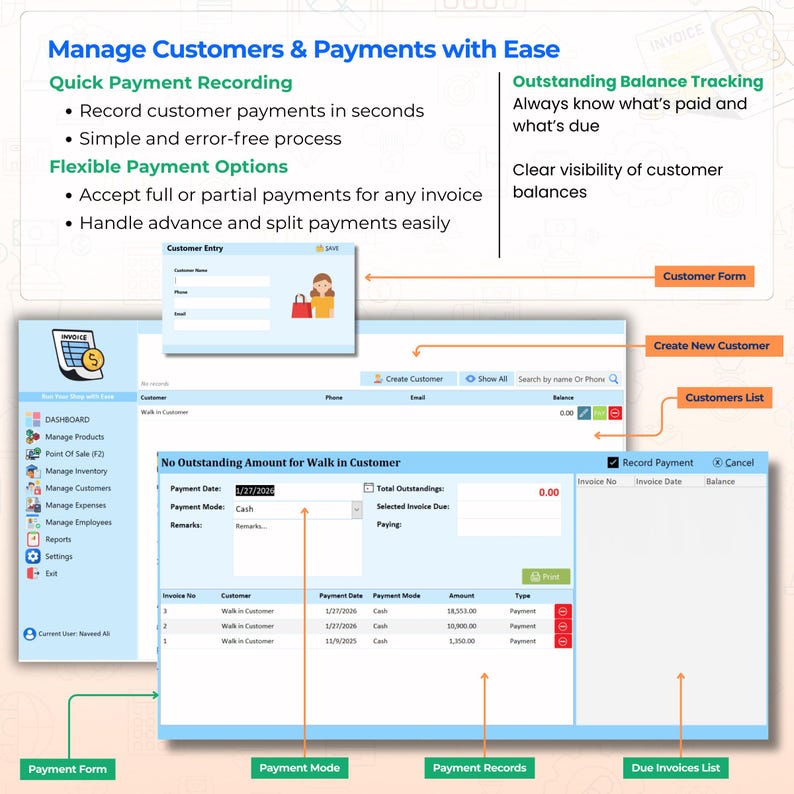 POS & Inventory Bookkeeping Software for Small Business | CRM, Billing ...