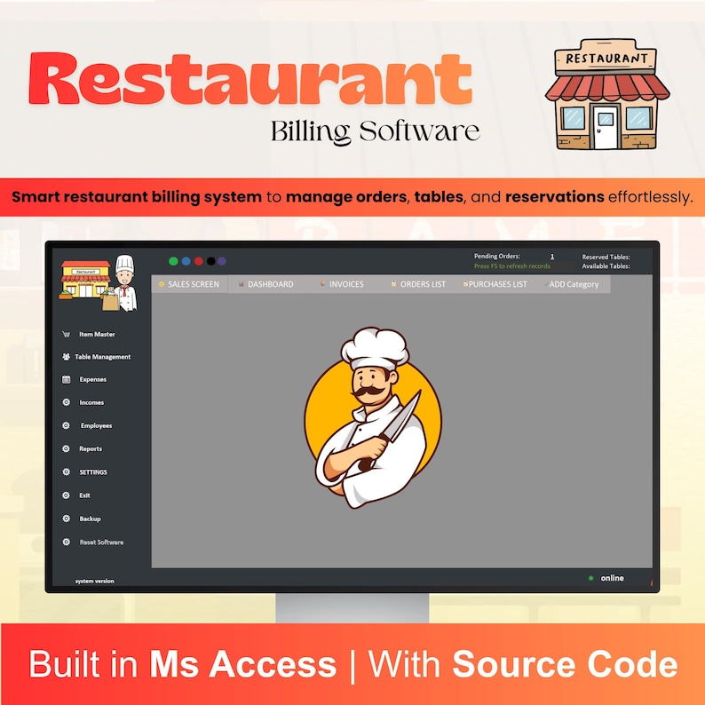 Restaurant & Cafe POS Software | Billing, Table, Sales, Inventory ...