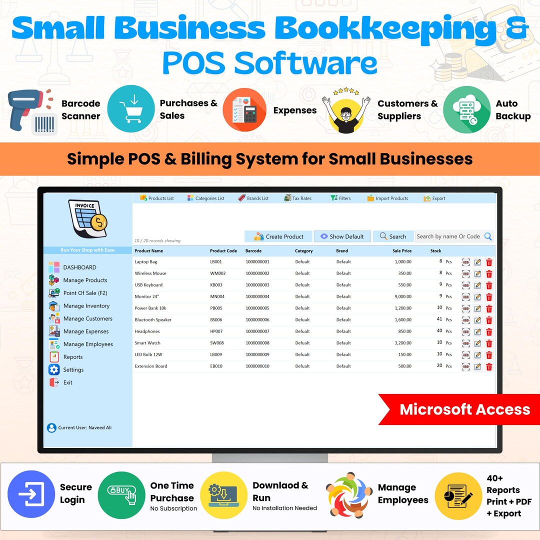 POS Billing & Inventory Software for Small Business | Invoice CRM ...
