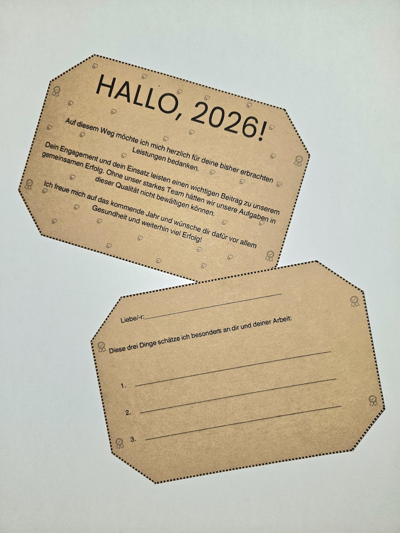 PDF Print Template, New Year 2026, Hello 2026!, Employee Appreciation ...