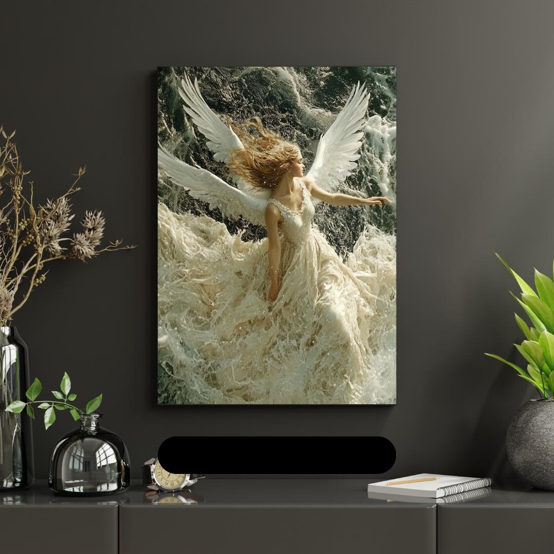 Angel in Water Digital Art Print – Ethereal Home Decor (instant ...