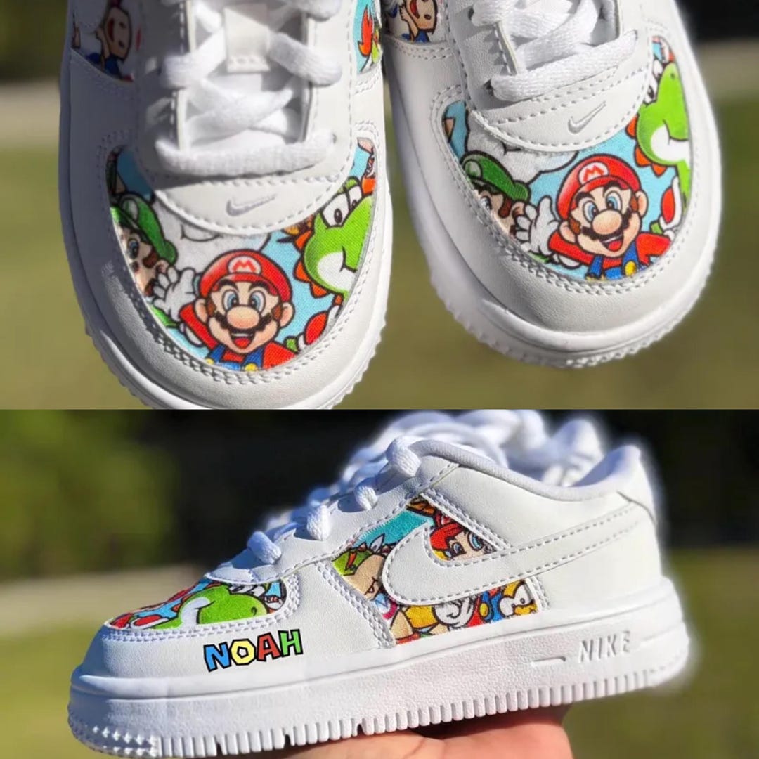Super Mario Custom Birthday Shoes - Etsy