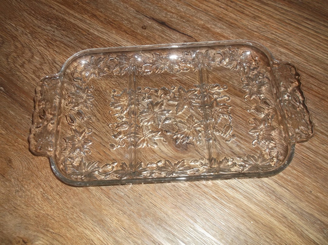 Princess House FANTASIA 3 Part Relish Dish Platter Condiment Serving - Etsy