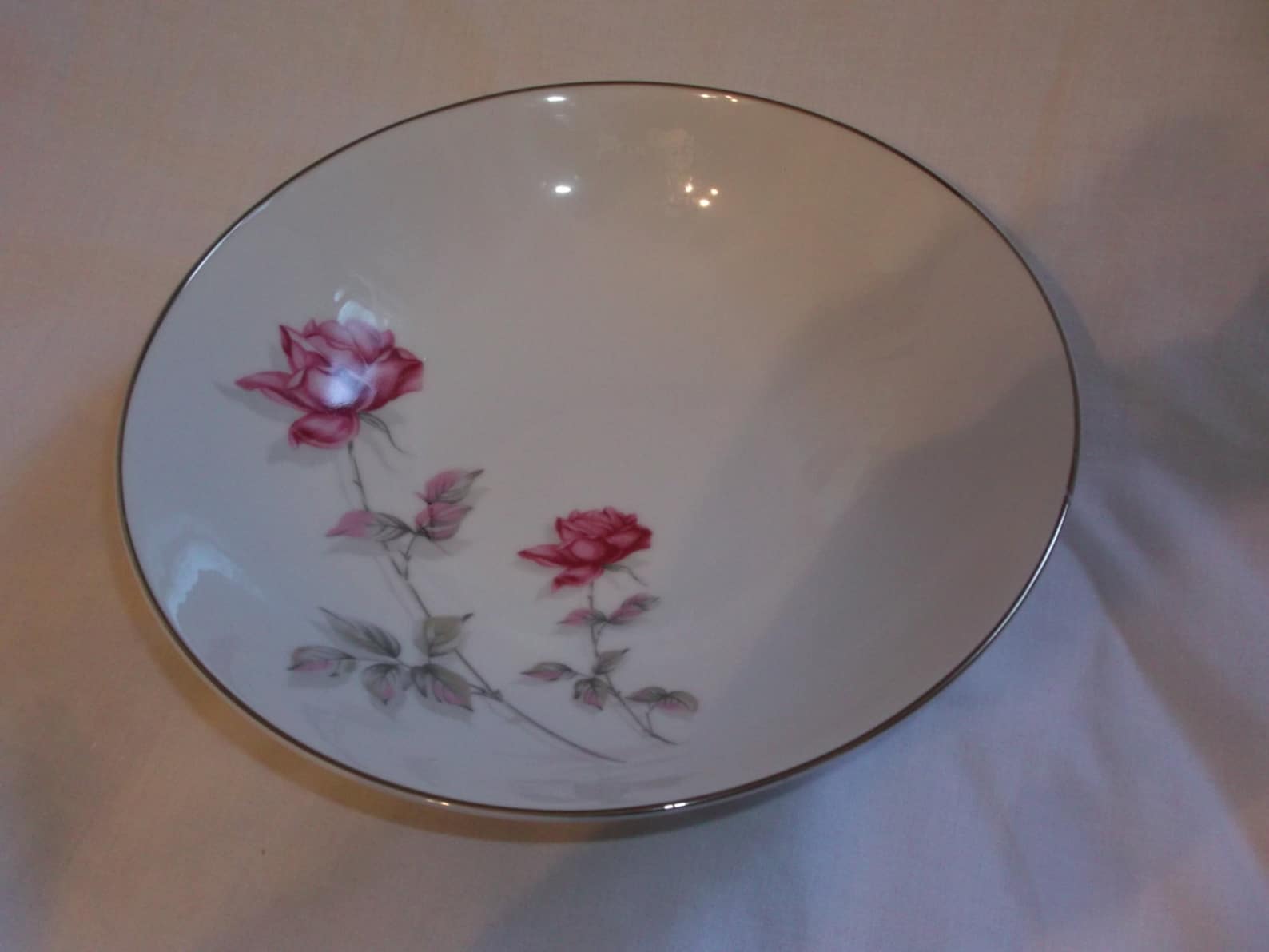 Vintage Nasco China Pink Bramble Rose Vegetable Serving Bowl Japan - Etsy