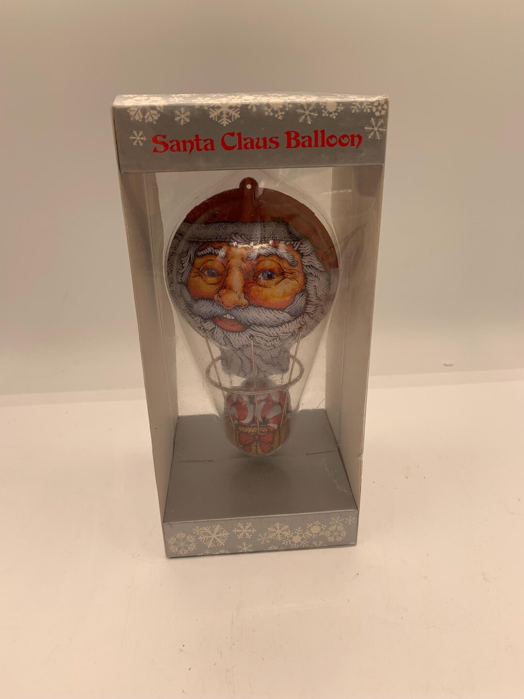 Vintage Enesco Santa Claus Hot Air Balloon Tin Ornament 55794 - Etsy