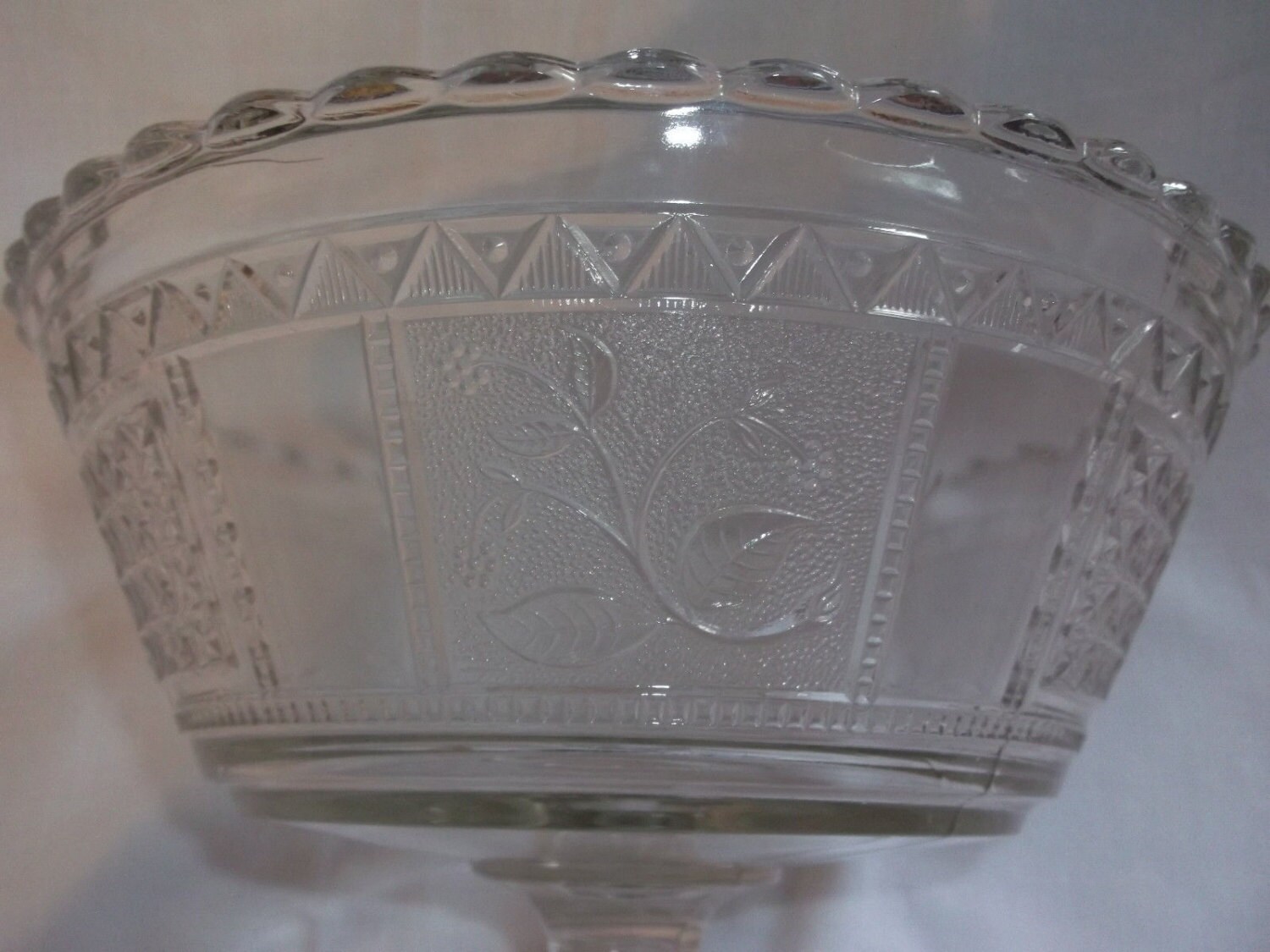 Vintage EAPG Glass Large Fruit Compote 8 Compot Early - Etsy