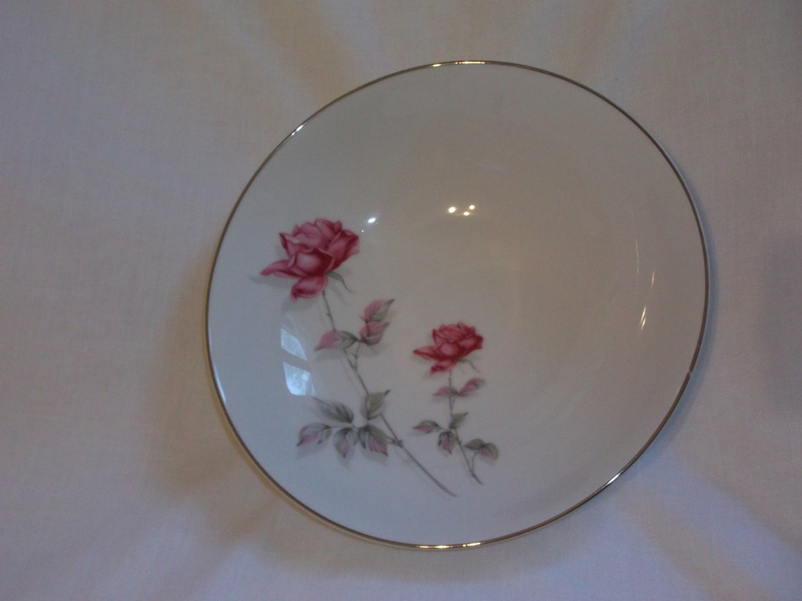 Vintage Nasco China Pink Bramble Rose Vegetable Serving Bowl Japan - Etsy