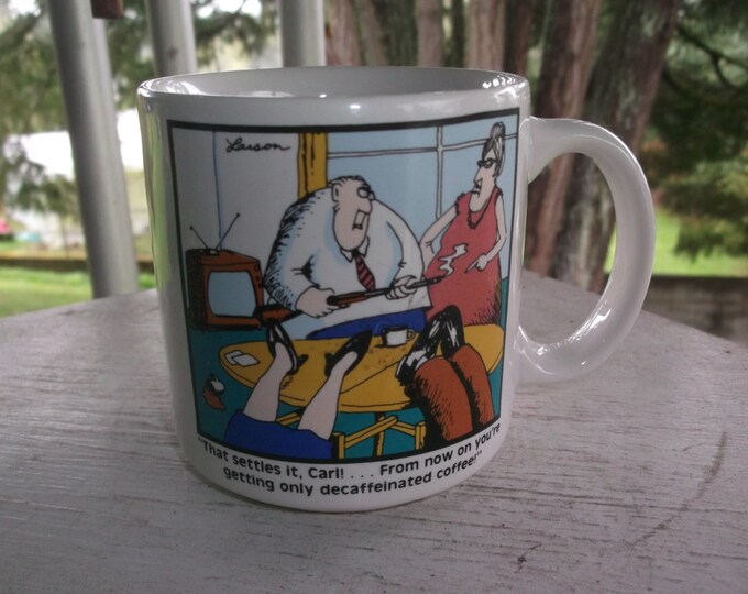 Vintage the Far Side That Settles It Carl ...decaffeinated Coffee ...