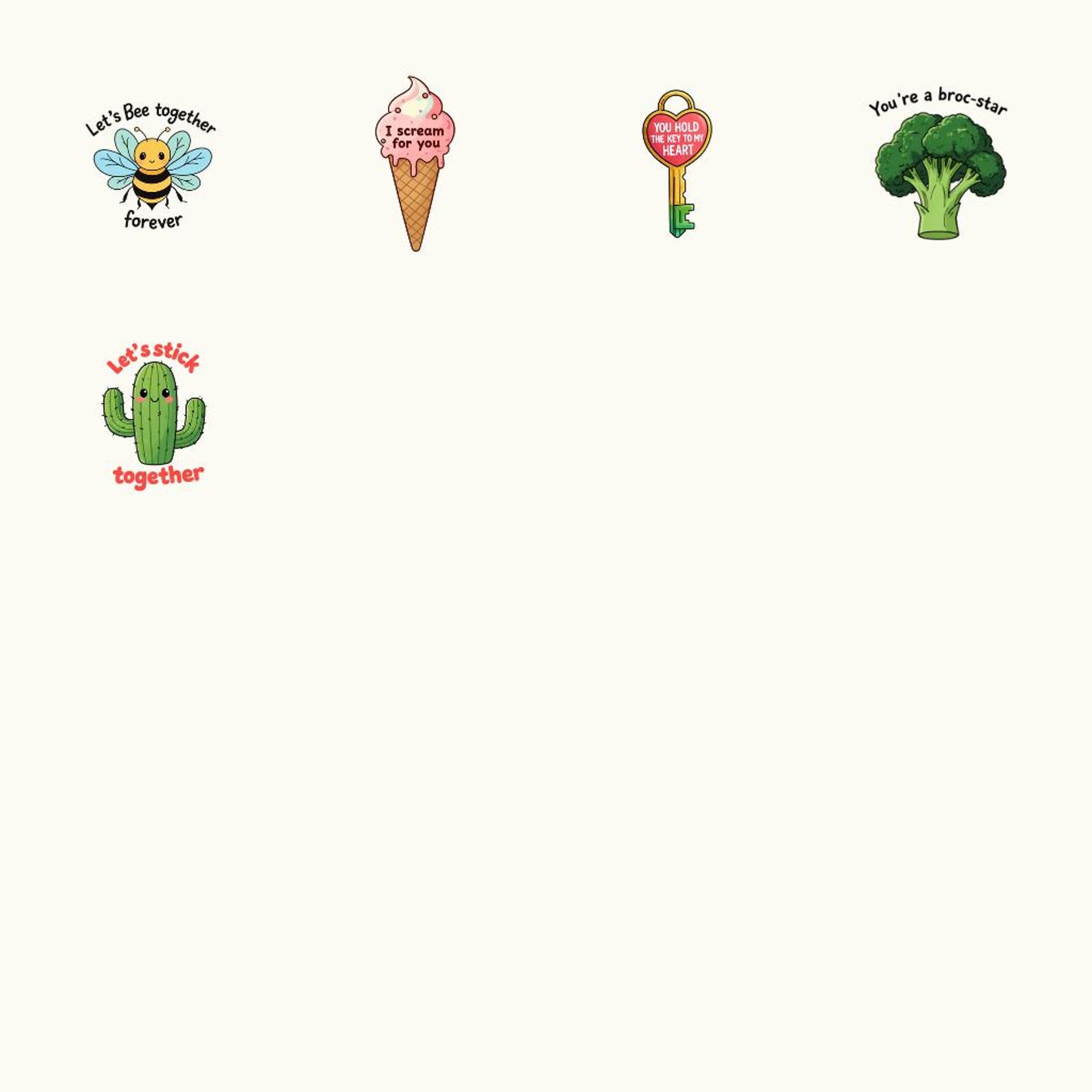 Valentine Pun Clipart Bundle | Cute Love Puns | Hand Drawn Cartoon ...