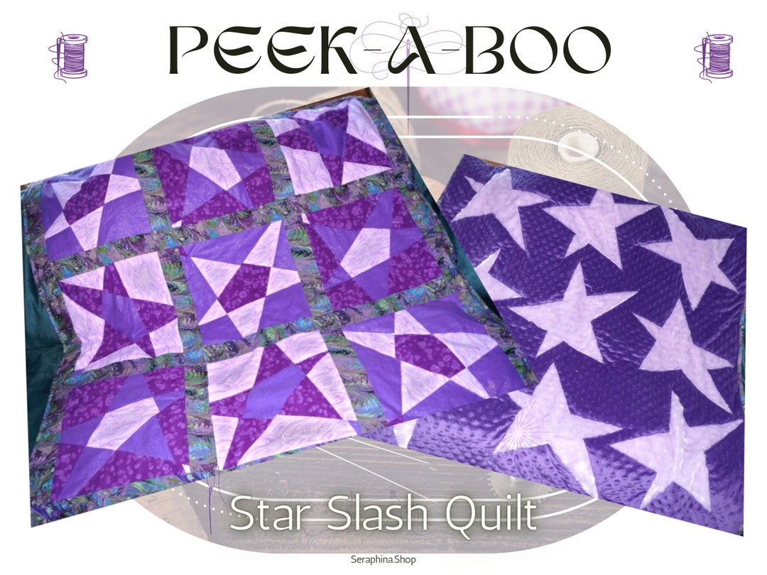 Beginner Quilt Pattern PDF Peek-a-boo Star Slash Guide - Etsy