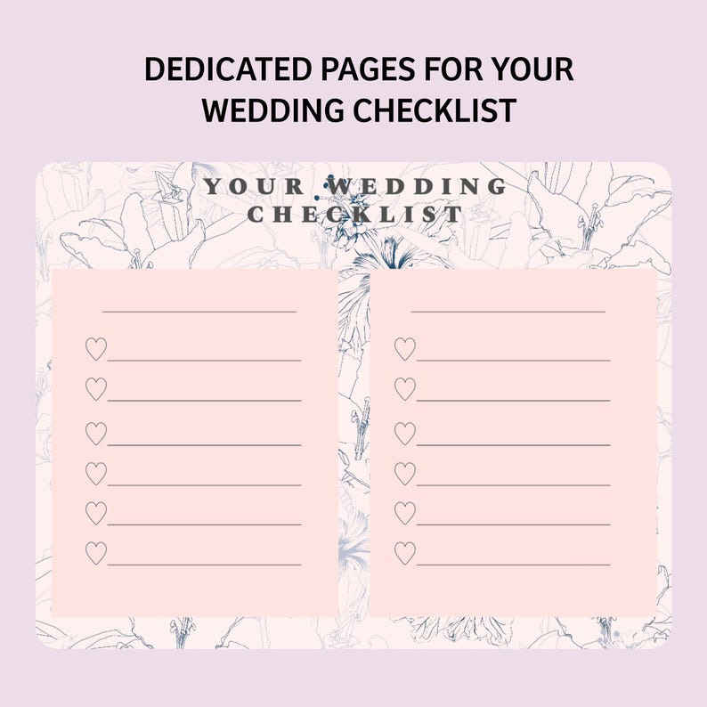 Printable Wedding Checklist PDF | Wedding Planning Checklist | Wedding ...