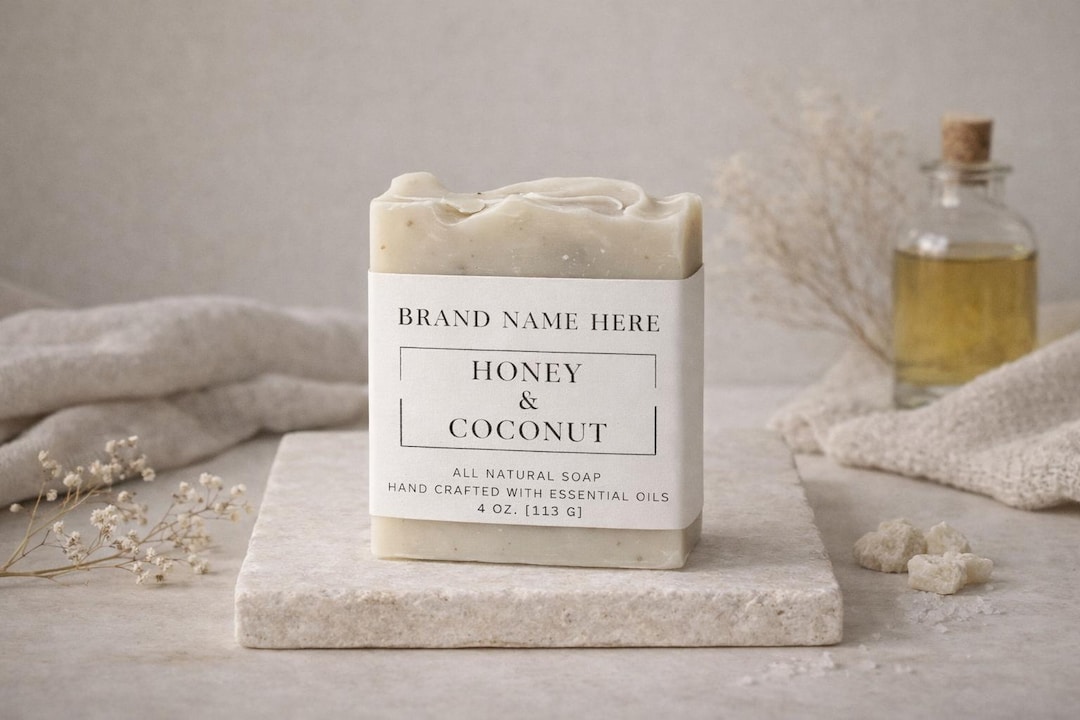Soap Label Template | Editable Soap Label Canva Template | Handmade ...
