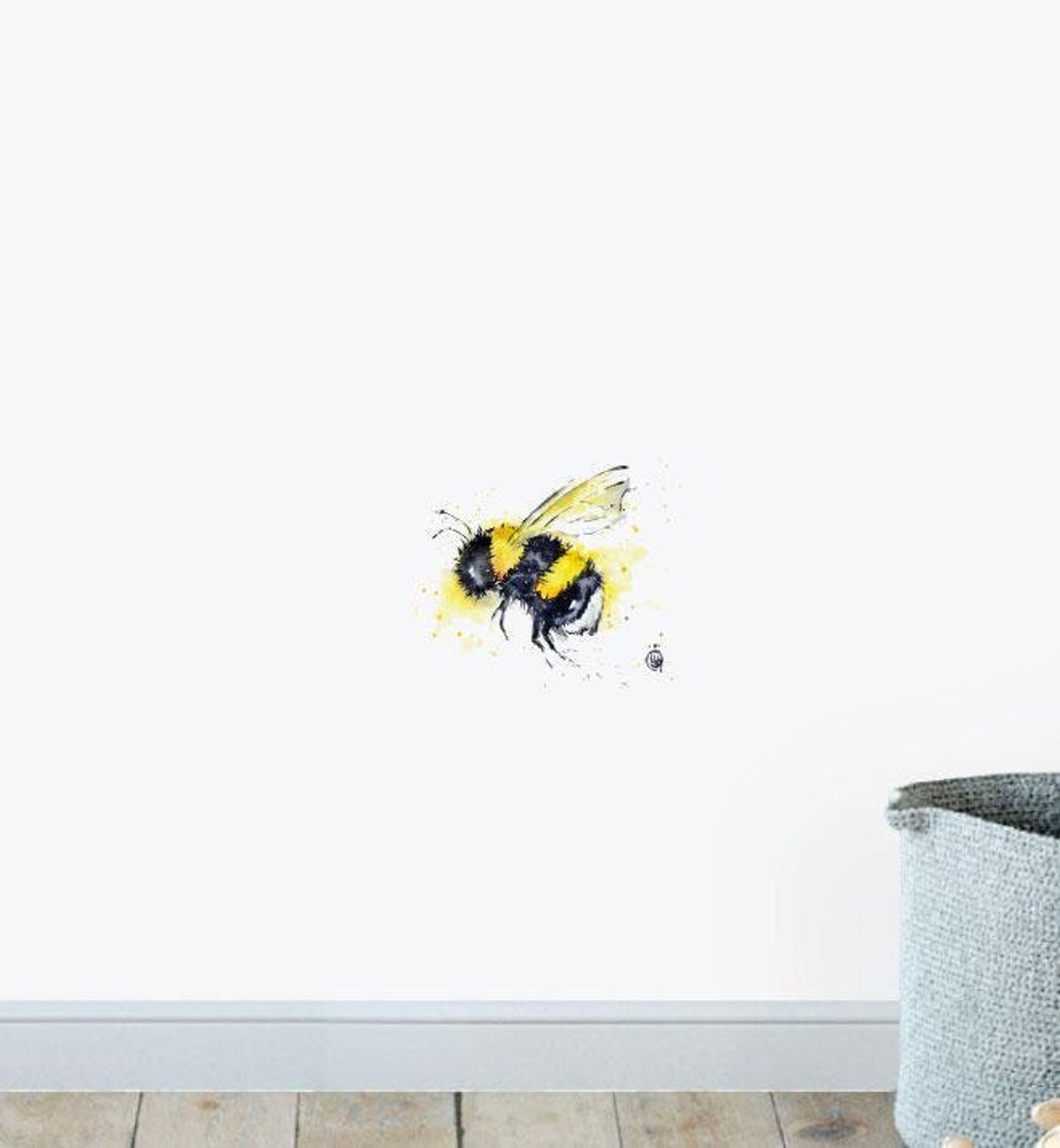 Bee Wall Sticker Decal | Illustration Wall Stickers, Animals Wall ...