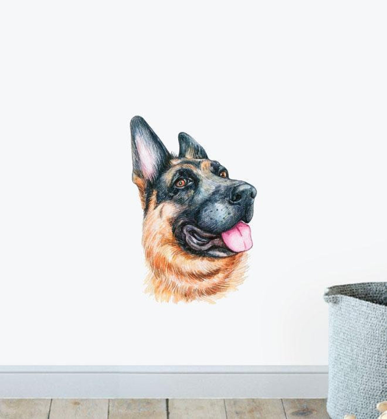 German Shepherd Dog Wall Sticker Decal Dogs and Pets Wall Stickers ...